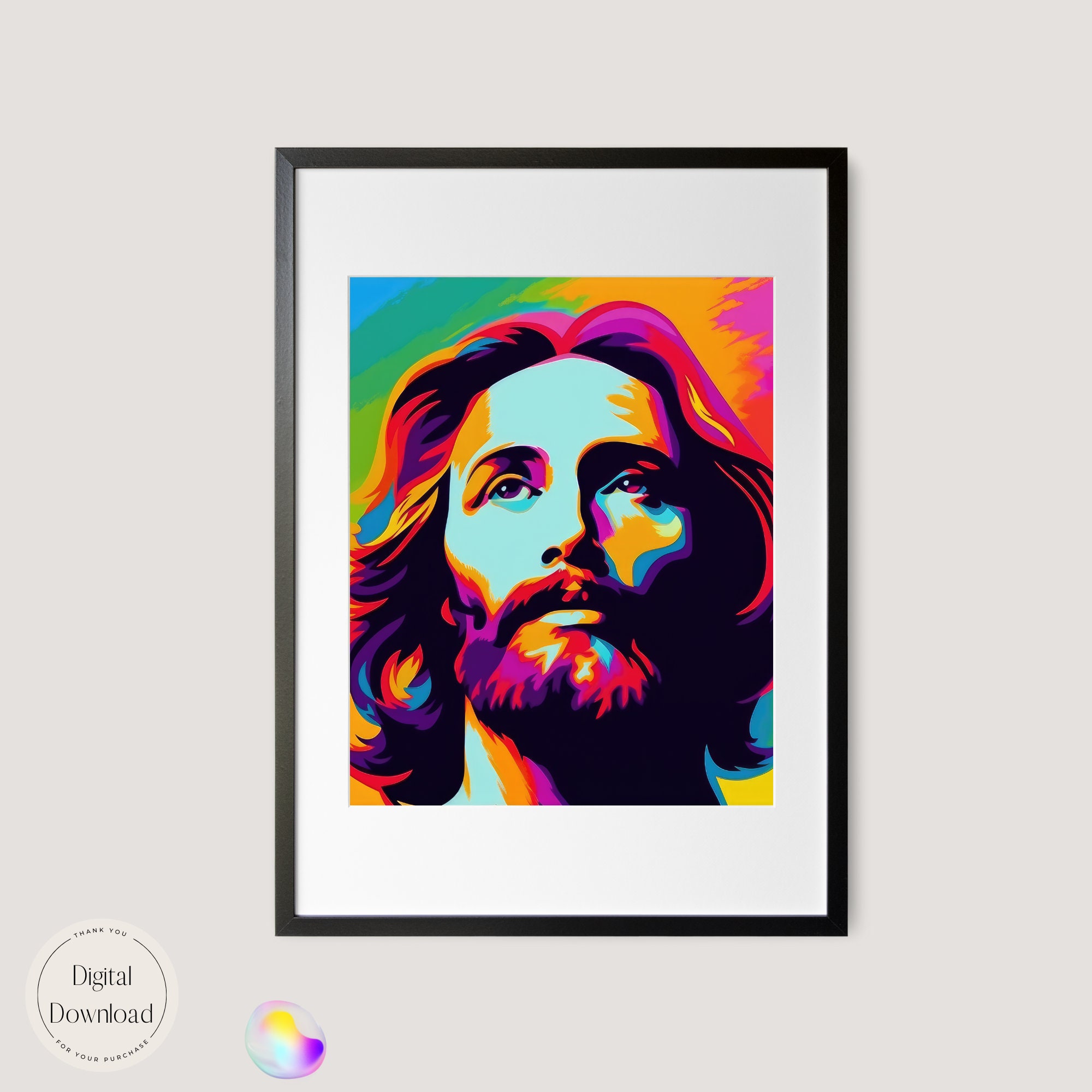 Jesus Christ Religious Printable Art 2 | Instant Download | Sacred ...