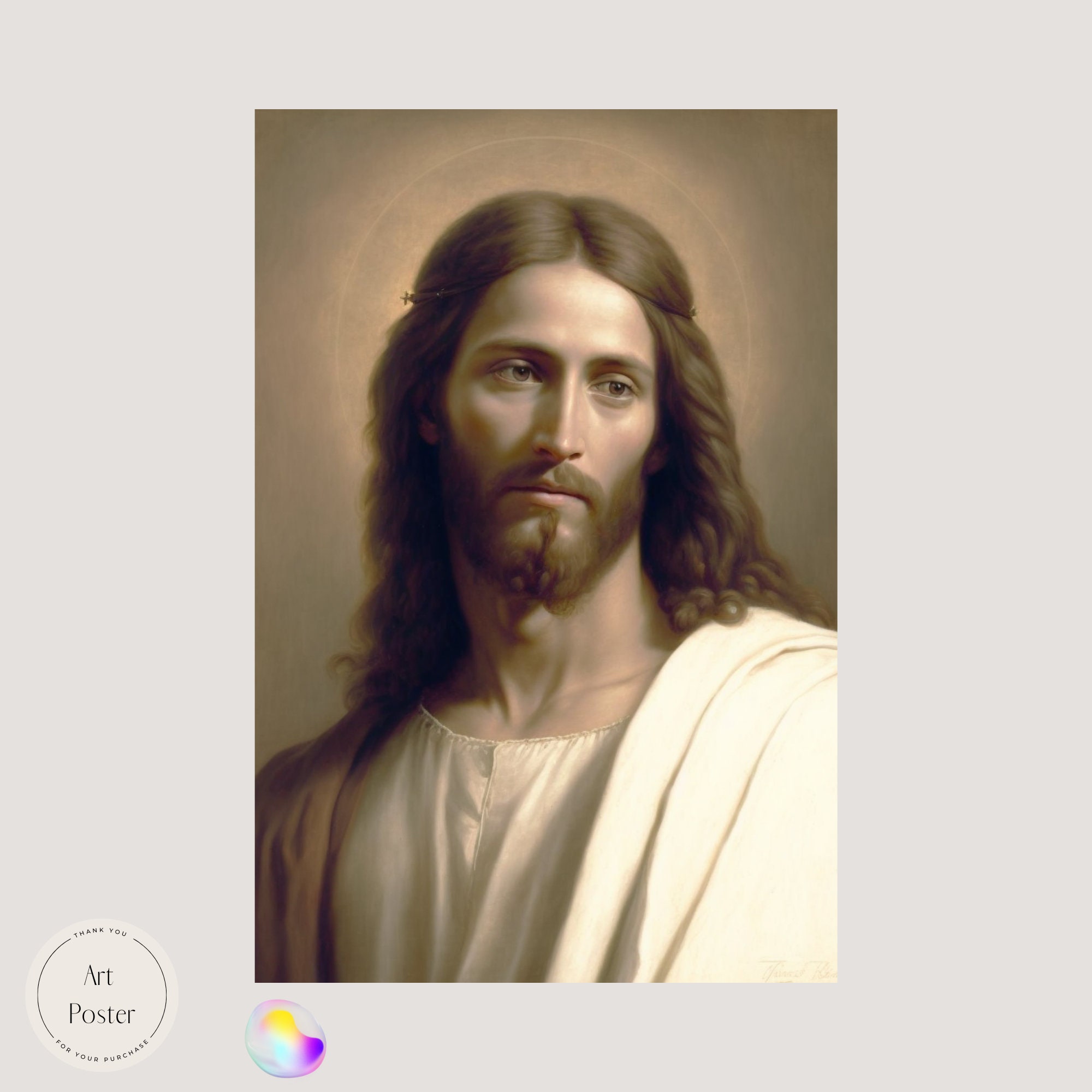 Jesus Christ Portrait, Art to Show Your Faith, Beautiful Addition to ...