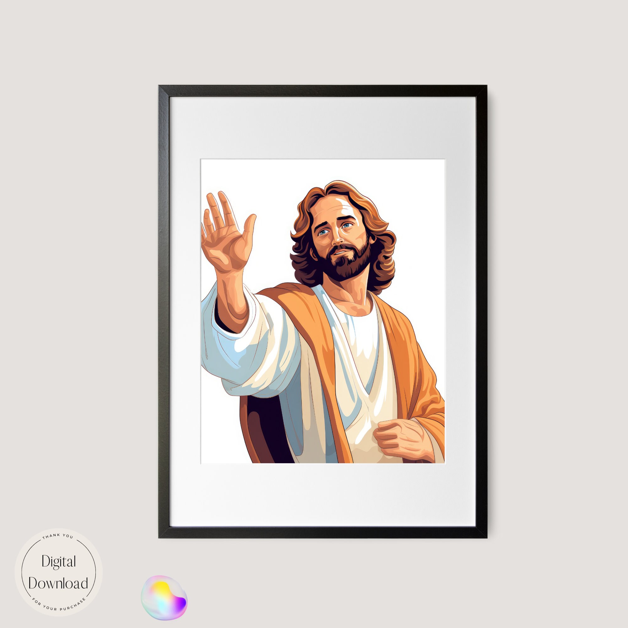 Jesus Christ Religious Printable Art 347 Instant Download Gospel ...