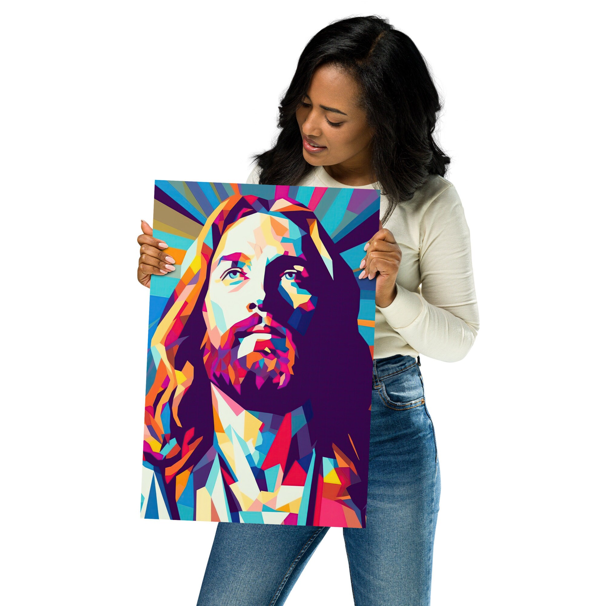 Jesus Christ, Light of Hope: Religious Poster Christmas Miracle Easter ...