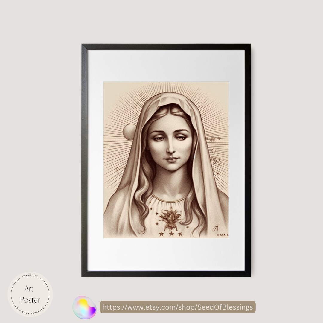 Our Lady of Fatima Portrait - Religious Wall Art - Catholic Decor ...