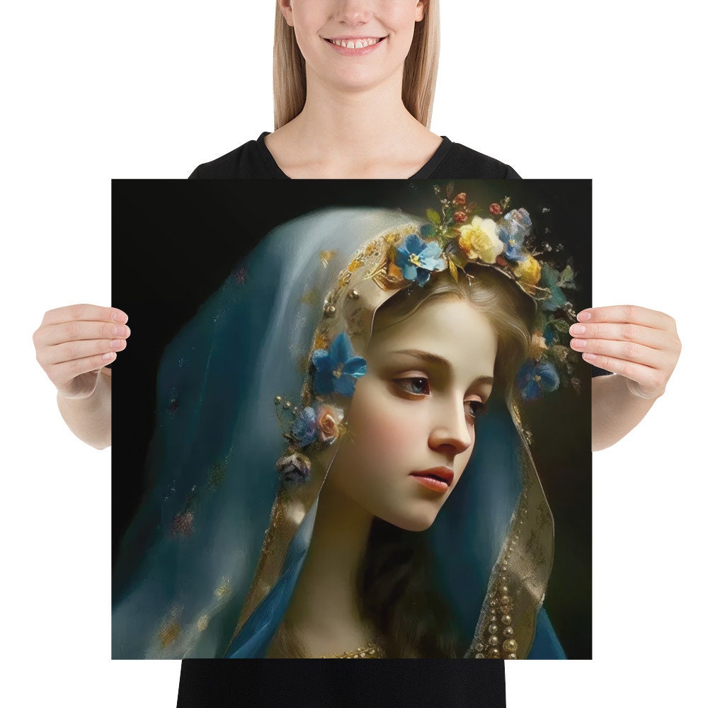 Holy Mother Art Print: A Moving Image of the Virgin Mary, the Epitome ...