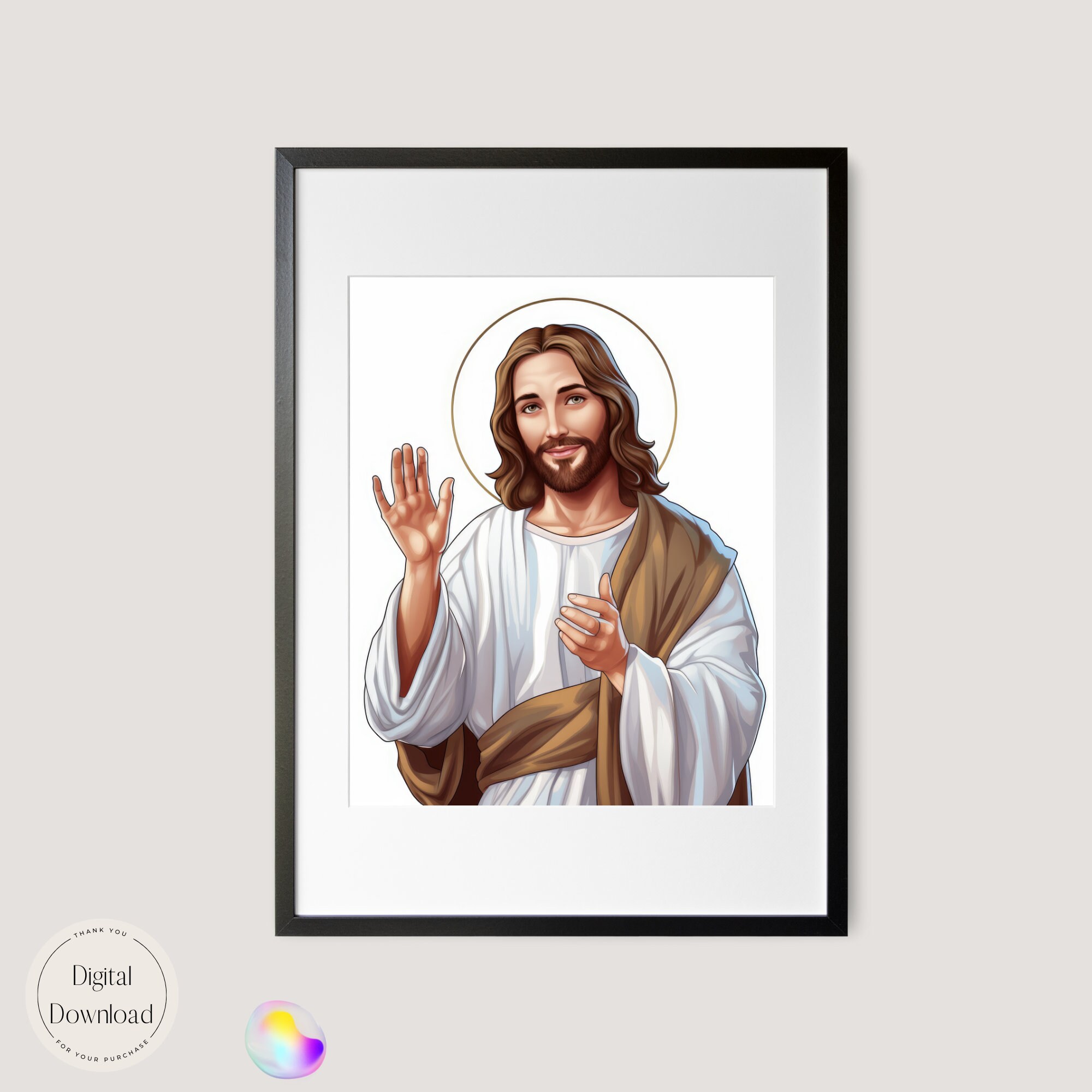 Jesus Christ Religious Printable Art 1 | Instant Download | Gospel ...