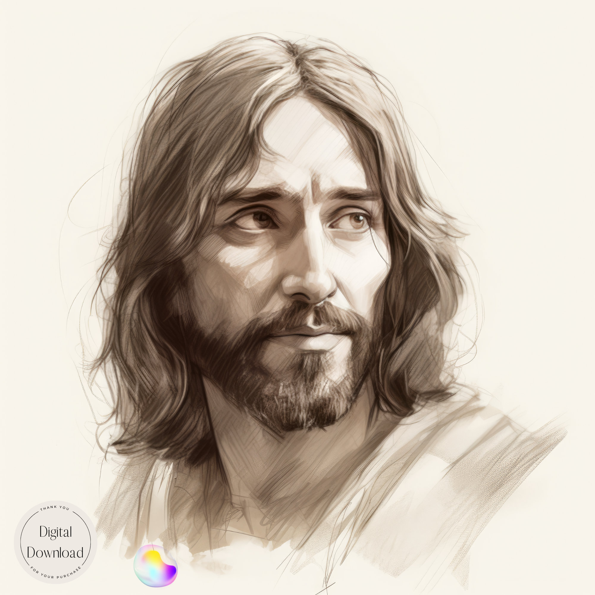 Jesus Christ Religious Printable Art 332 Instant Download - Etsy