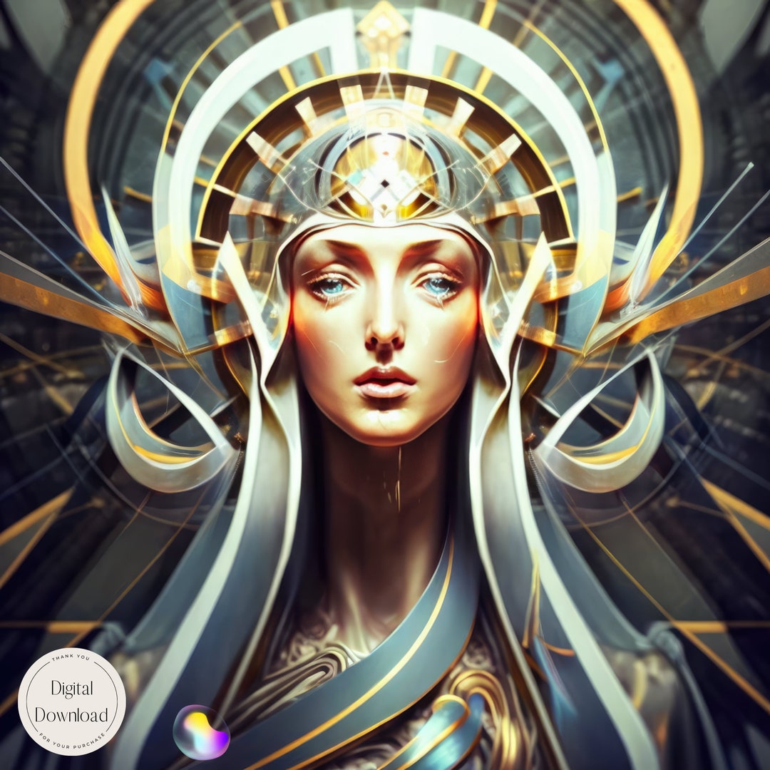 Christian Printable Portraits of Mary | Mother Mary Religious Printable ...