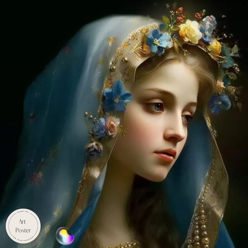 Holy Mother Art Print: A Moving Image of the Virgin Mary, the Epitome ...