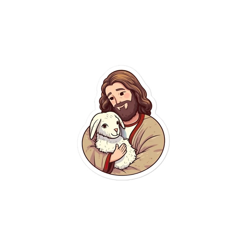 Eternal Love of Jesus Christ Sticker for Prayer Spaces Cute Jesus ...