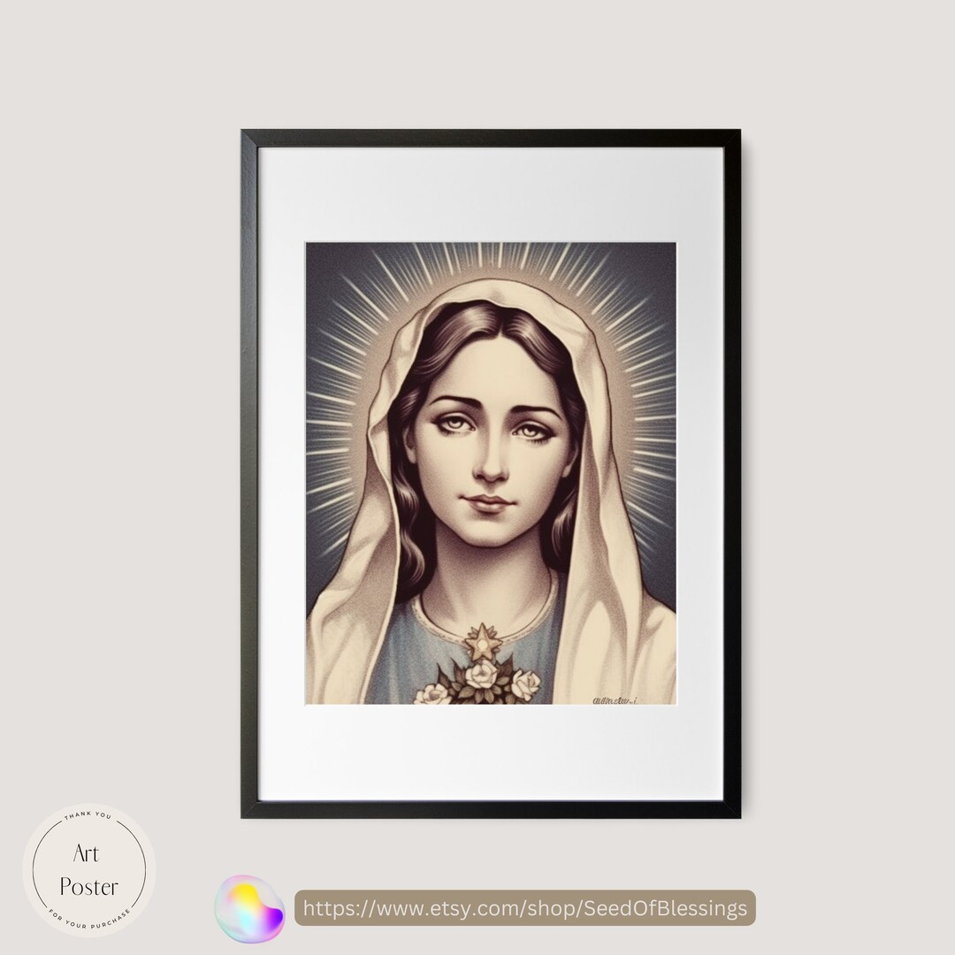 Our Lady of Fatima Portrait - Religious Wall Art - Catholic Decor ...