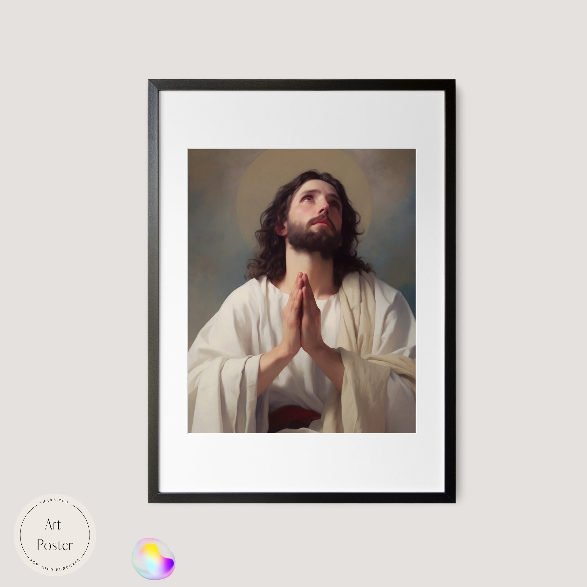 Graceful Devotion: Jesus Christ Poster for Faithful Homes Perfect for ...