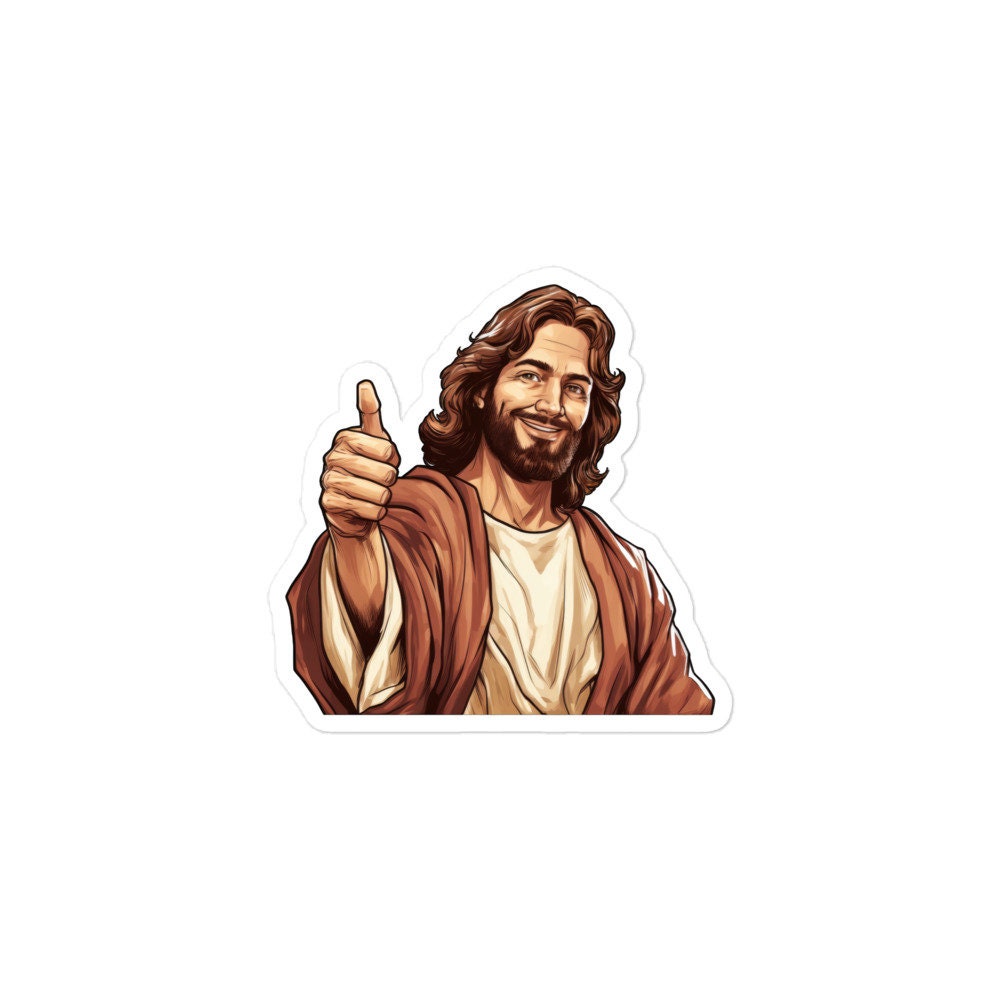 Resurrected Jesus Christ Sticker for Easter Celebrations Cute Jesus ...