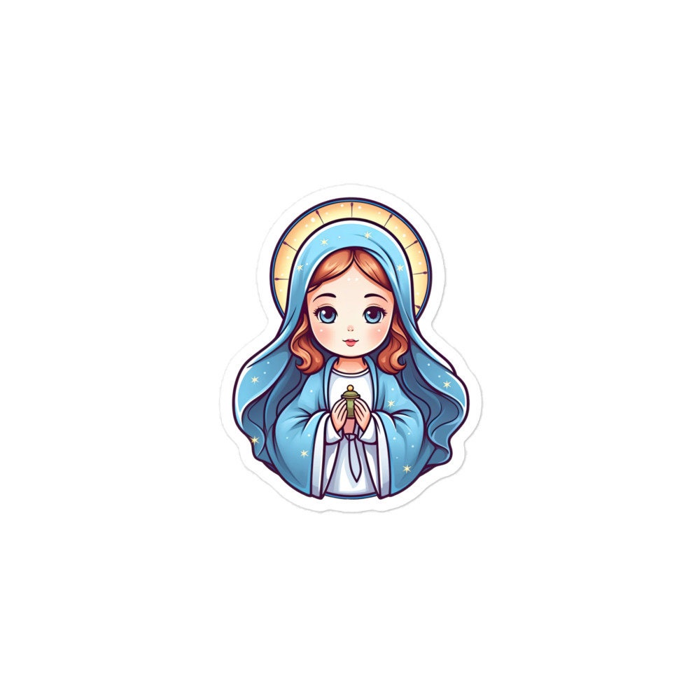 Holy Virgin Mary Sticker for Prayer Journals Kiss-cut & Bubble-free ...