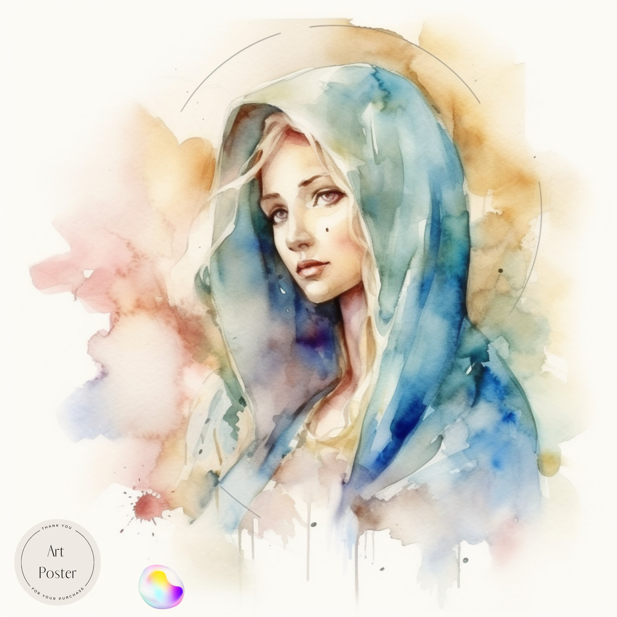 Blessed Virgin Mary Art Print: A Stunning Image of Mary, Our Lady of ...