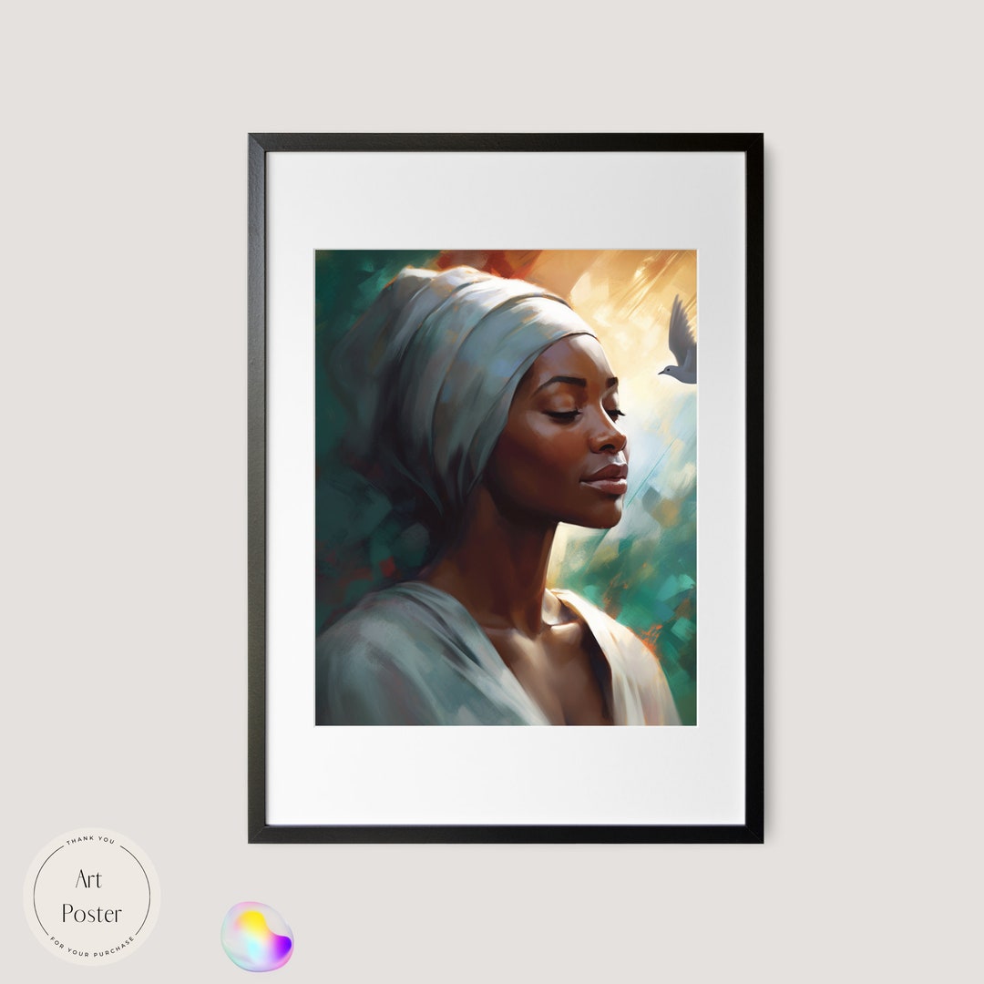 Dove of Hope Art Print: A Captivating Image of a Woman's Prayer, A ...