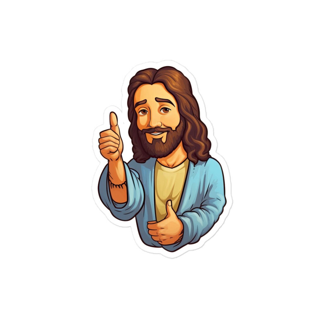 Christ the King Sticker for Reverent Devotion Cute Jesus Sticker Funny ...