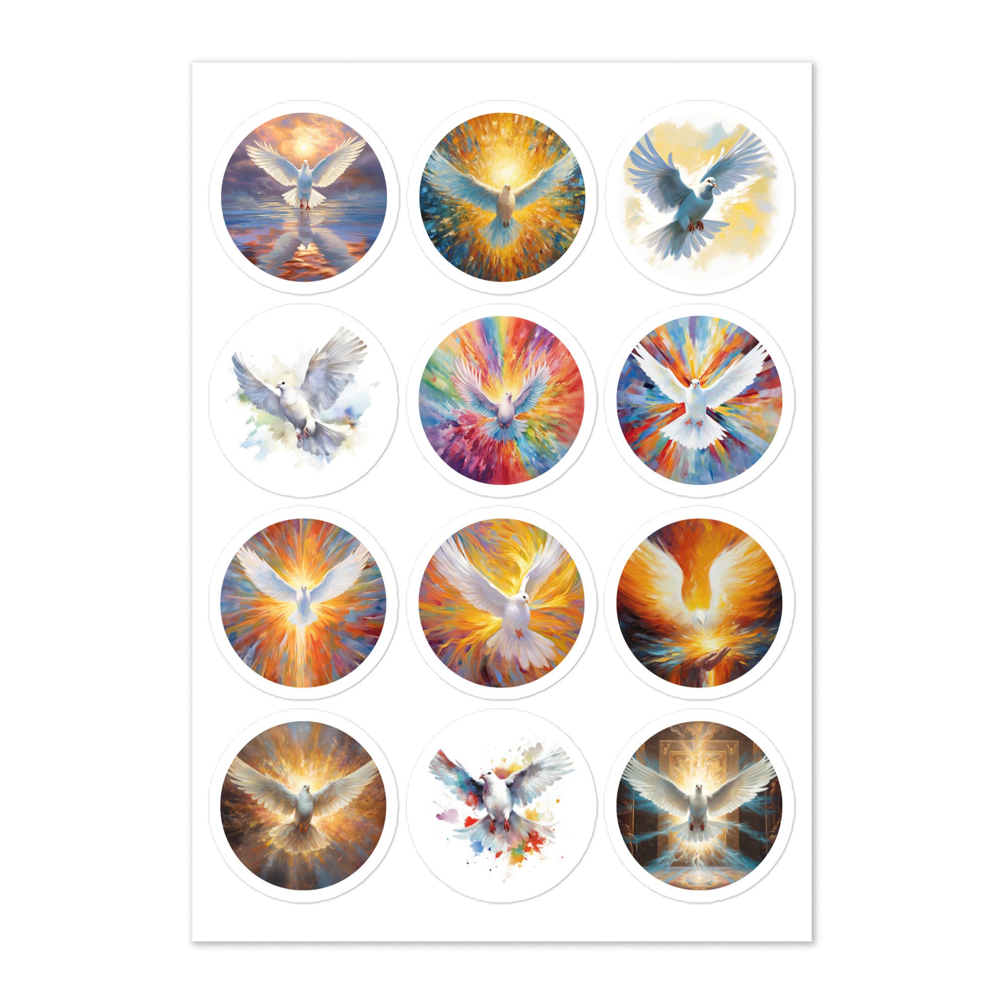 12x Pentecostal Flame of Faith Decal Holy Spirit Inspirational Sticker ...