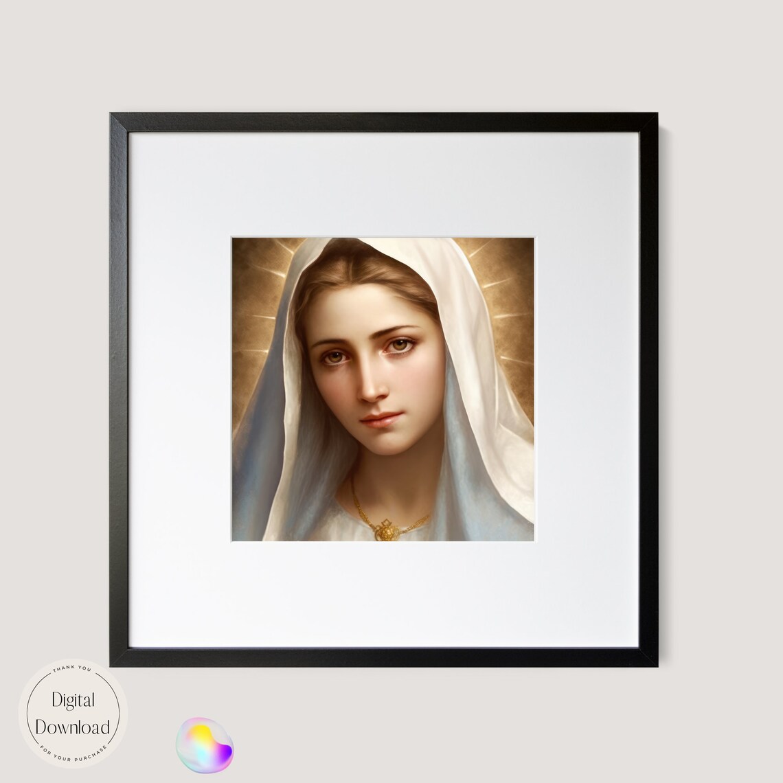 Marian Symbolism Spiritual Images Mother Mary Religious Printable Art ...