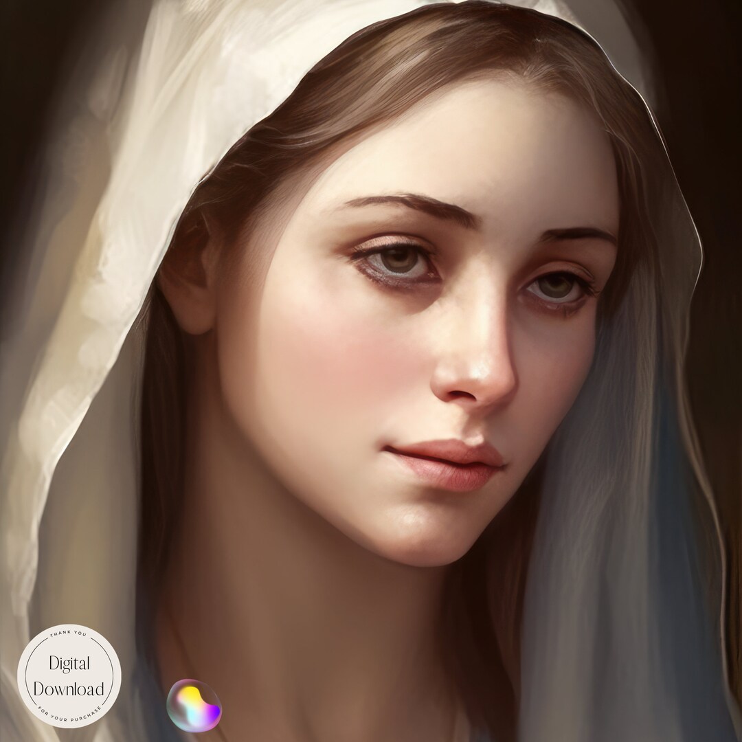 Marian Symbolism Spiritual Images | Mother Mary Religious Printable Art ...