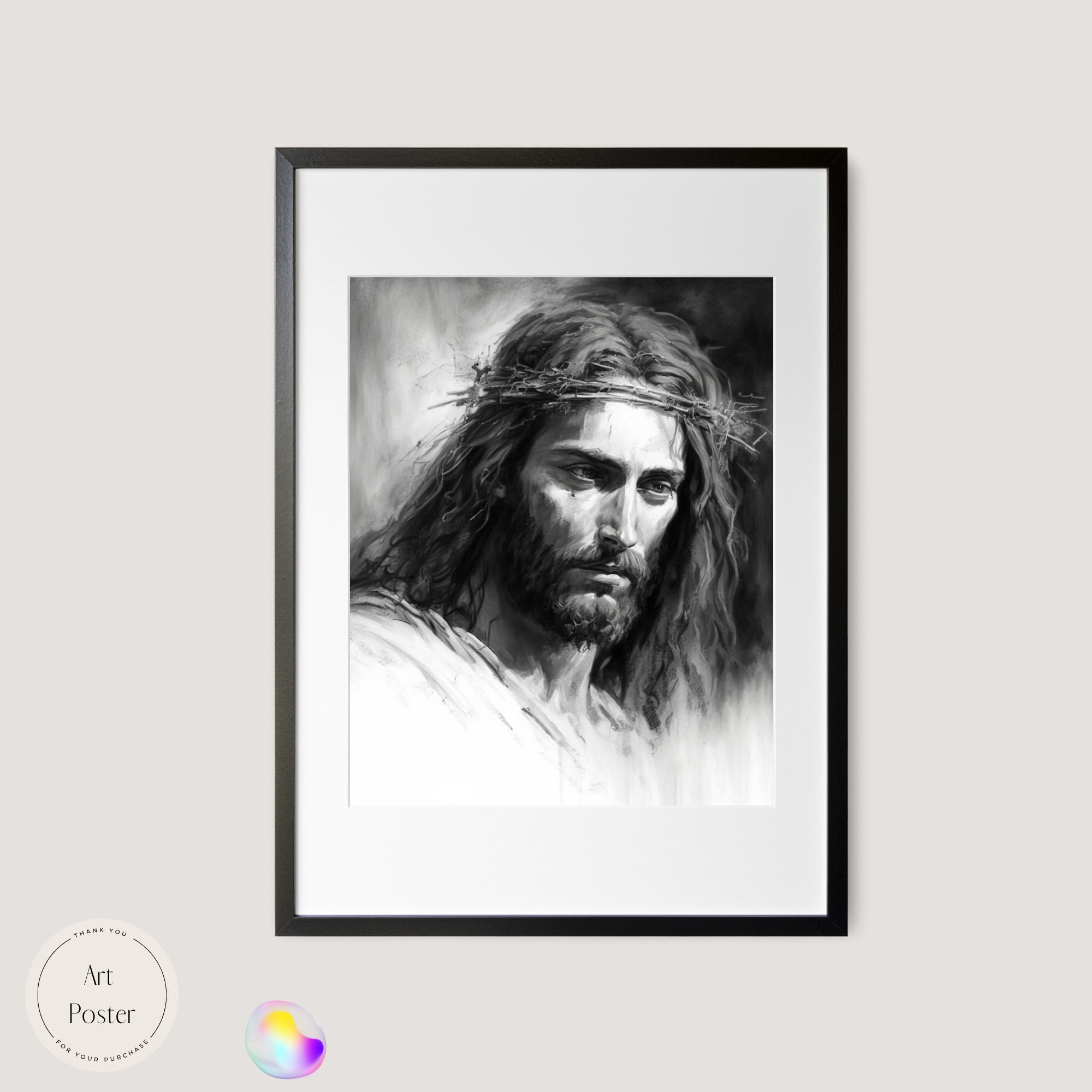 Jesus Christ Portrait, Art to Show Your Faith, Beautiful Addition to ...