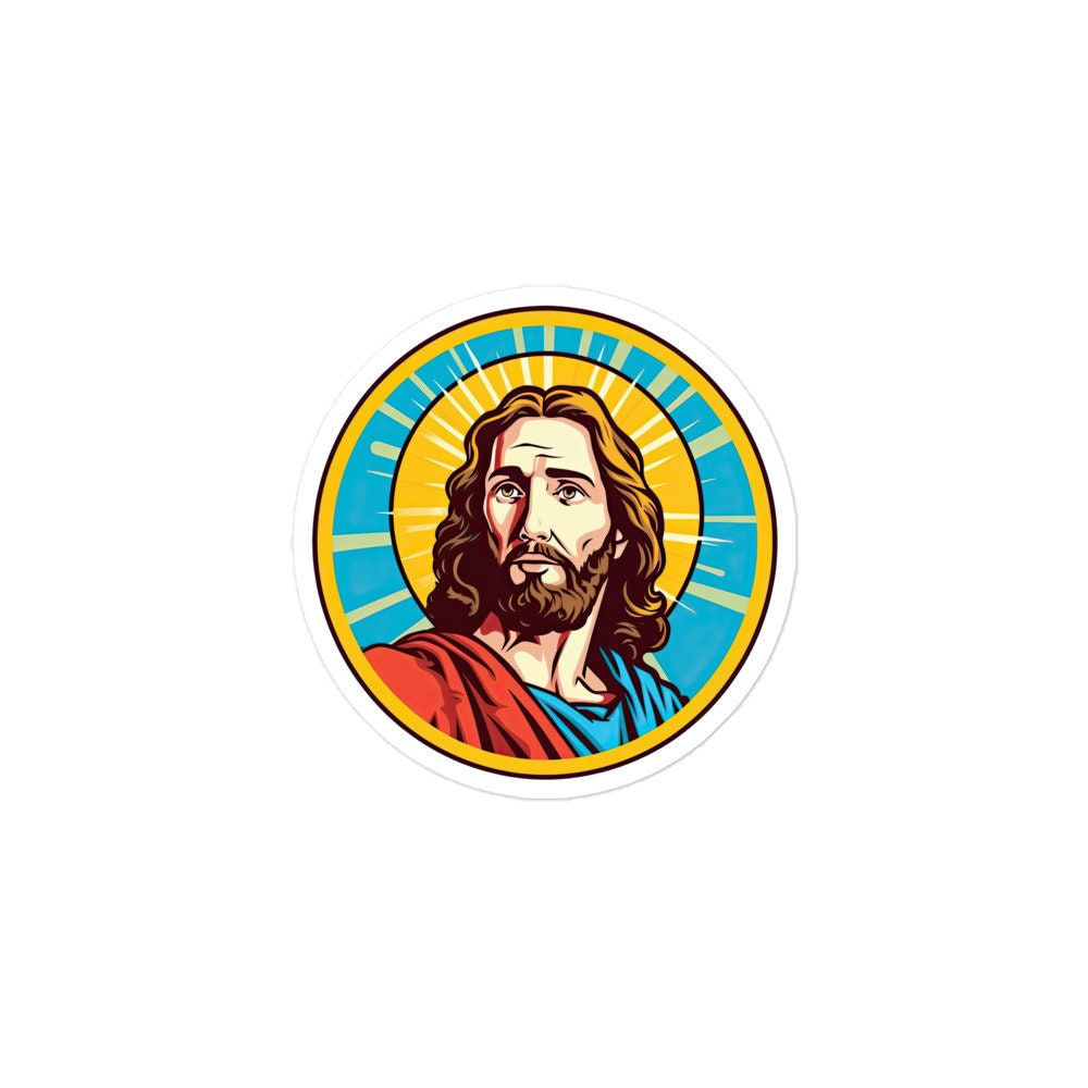 Jesus Christ Sticker Kiss-cut & Bubble-free Premium Stickers - Etsy