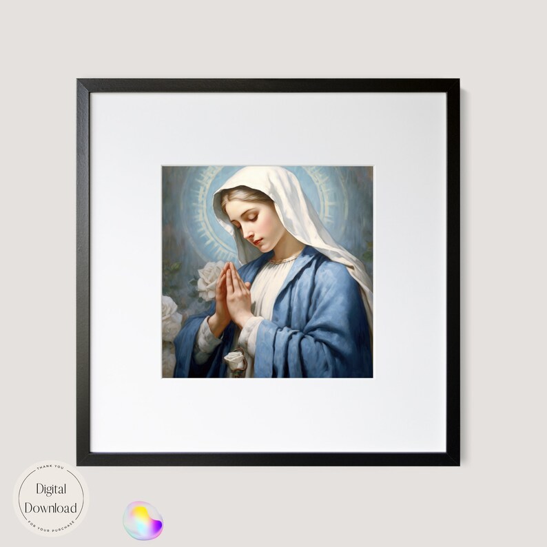 Mother Mary Religious Printable Art 584 Instant Download Our Lady of La ...
