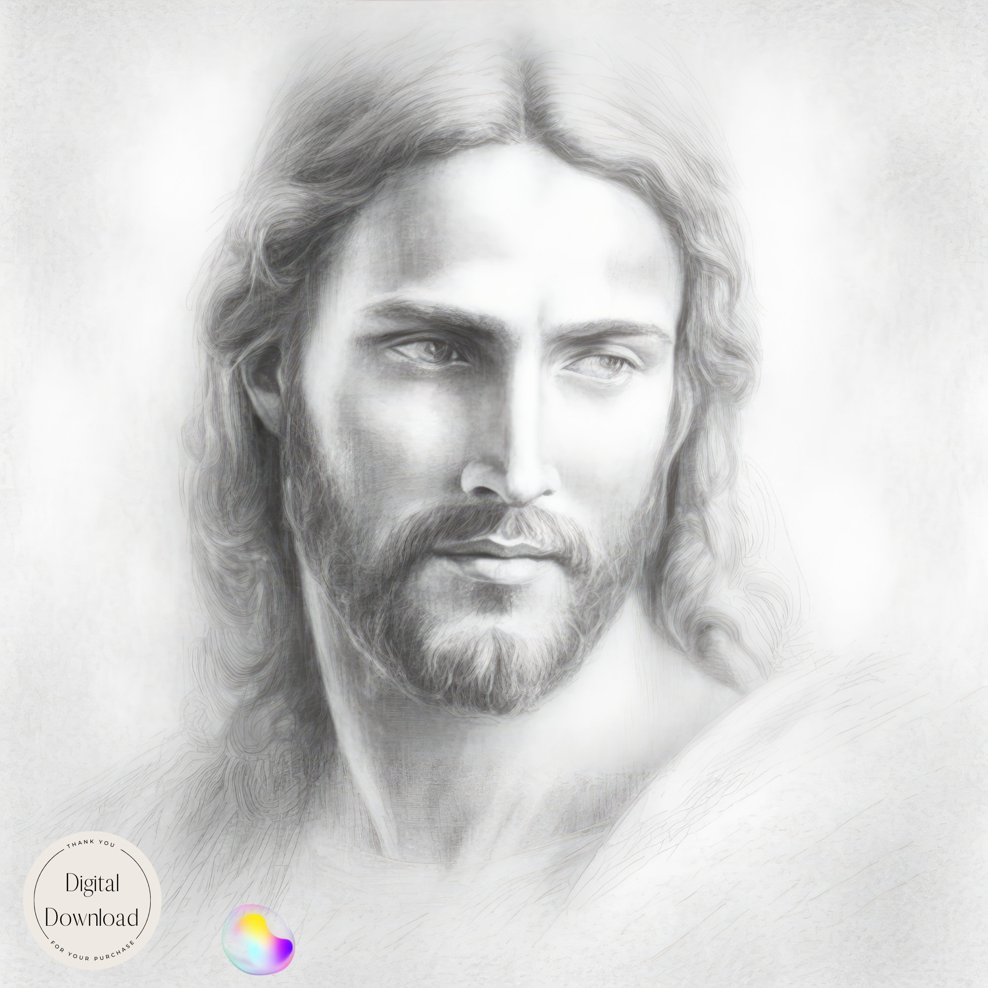 Jesus Christ Religious Printable Art 264 Instant Download Messiah's ...