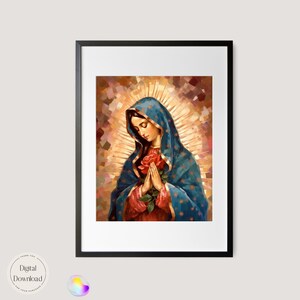 Mother Mary Religious Printable Art 504 | Instant Download | Catholic ...