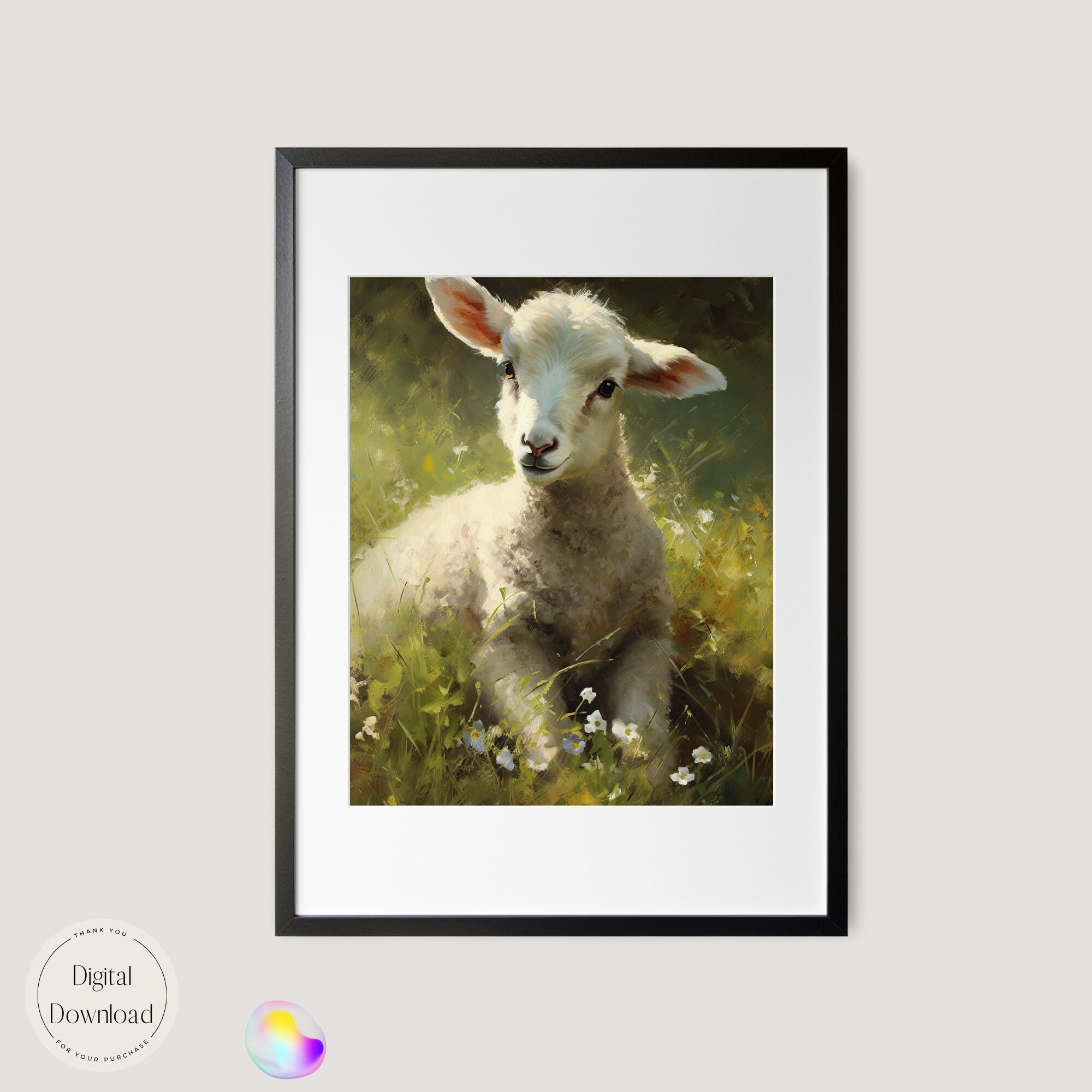 The Good Shepherd's Lamb - Religious Printable Art | the Lamb Printable ...
