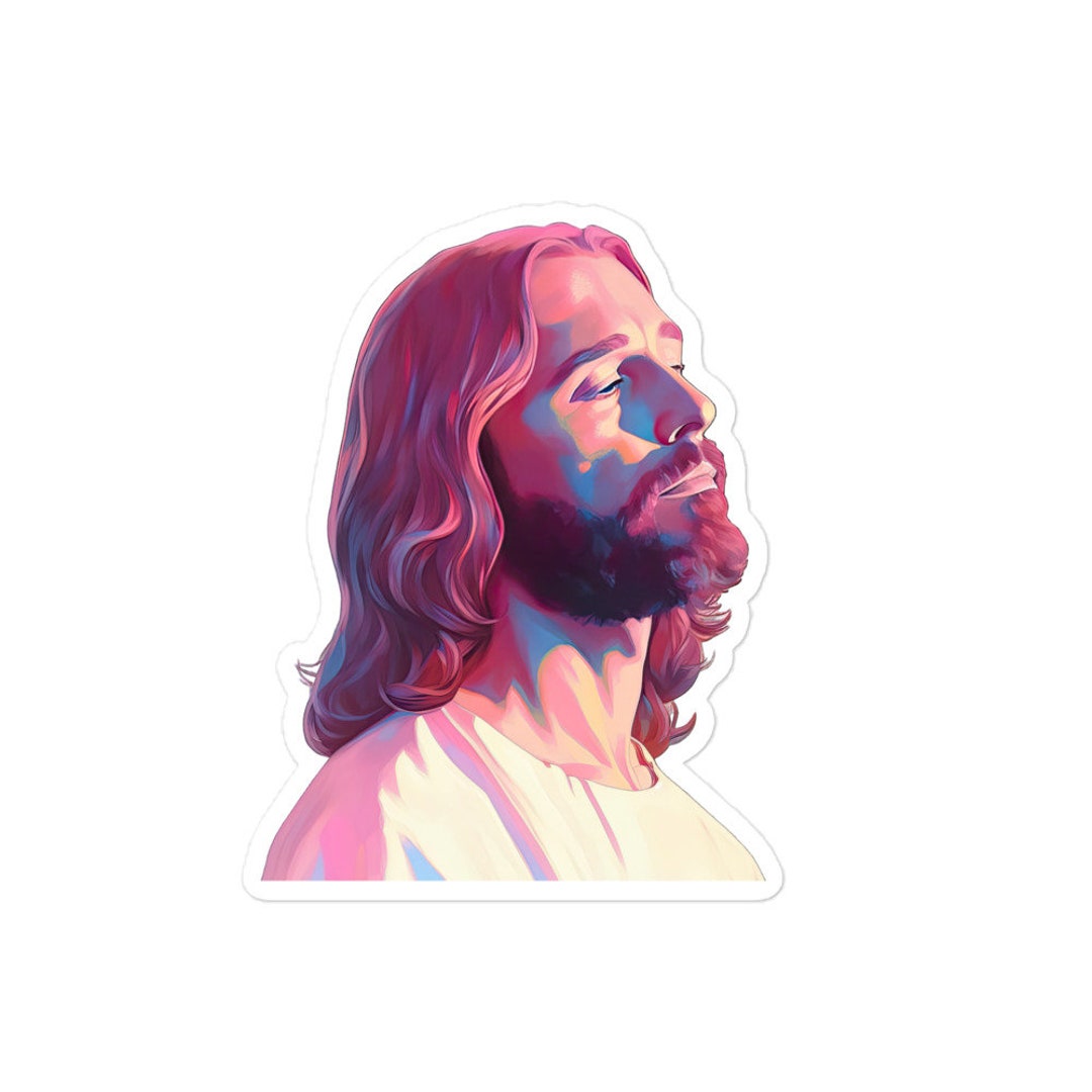 Jesus Christ Decal Kiss-cut & Bubble-free Stickers - Etsy