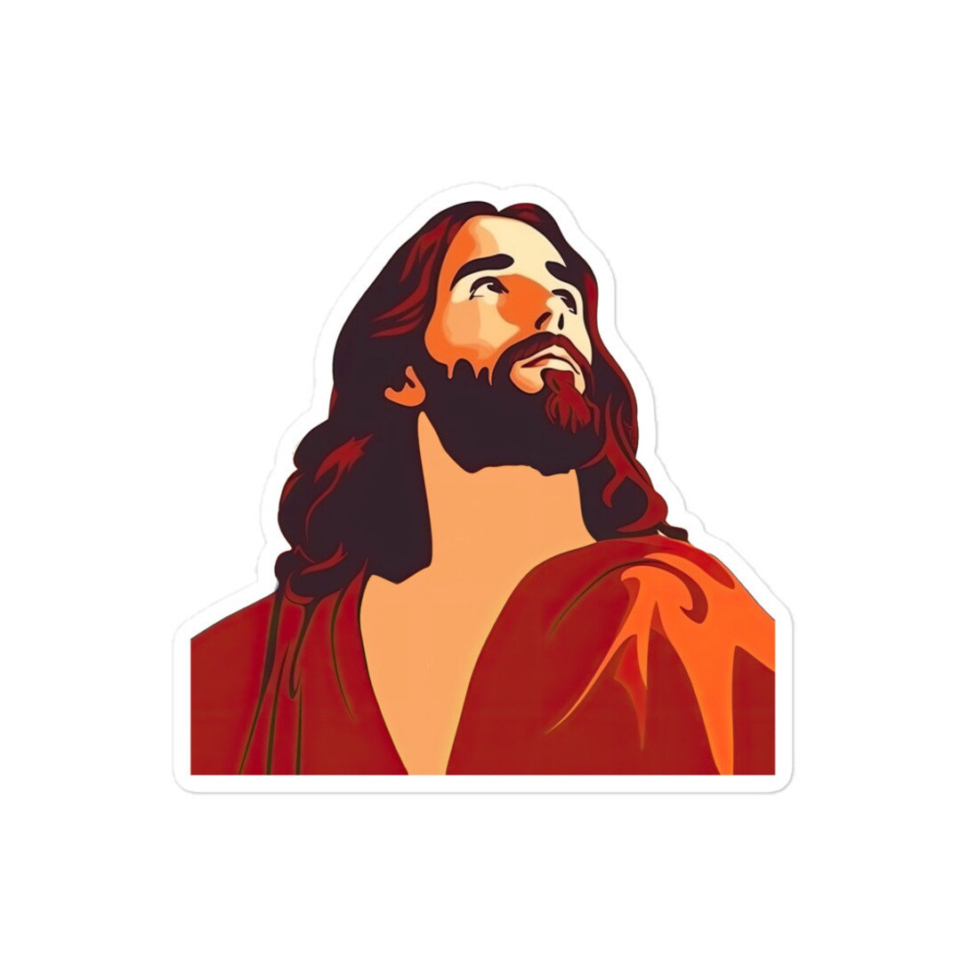 Jesus Christ Sticker Kiss-cut & Bubble-free Premium Stickers - Etsy