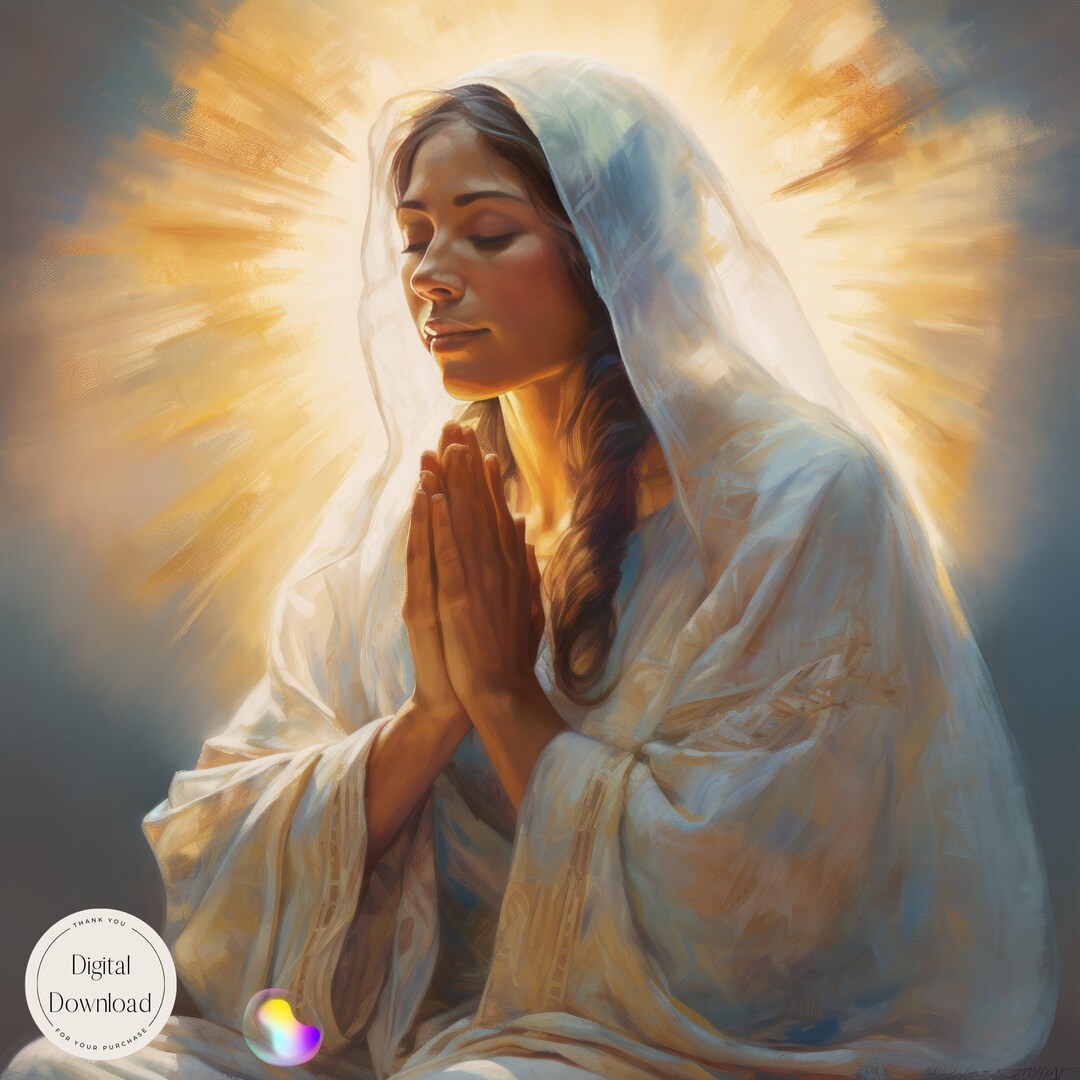 Mother Mary Religious Printable Art 473 | Instant Download | Blessed ...