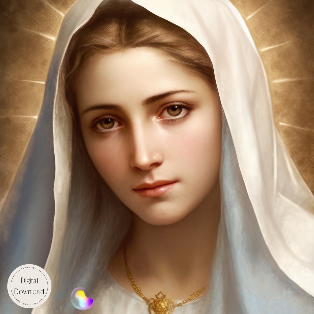 Marian Symbolism Spiritual Images | Mother Mary Religious Printable Art ...