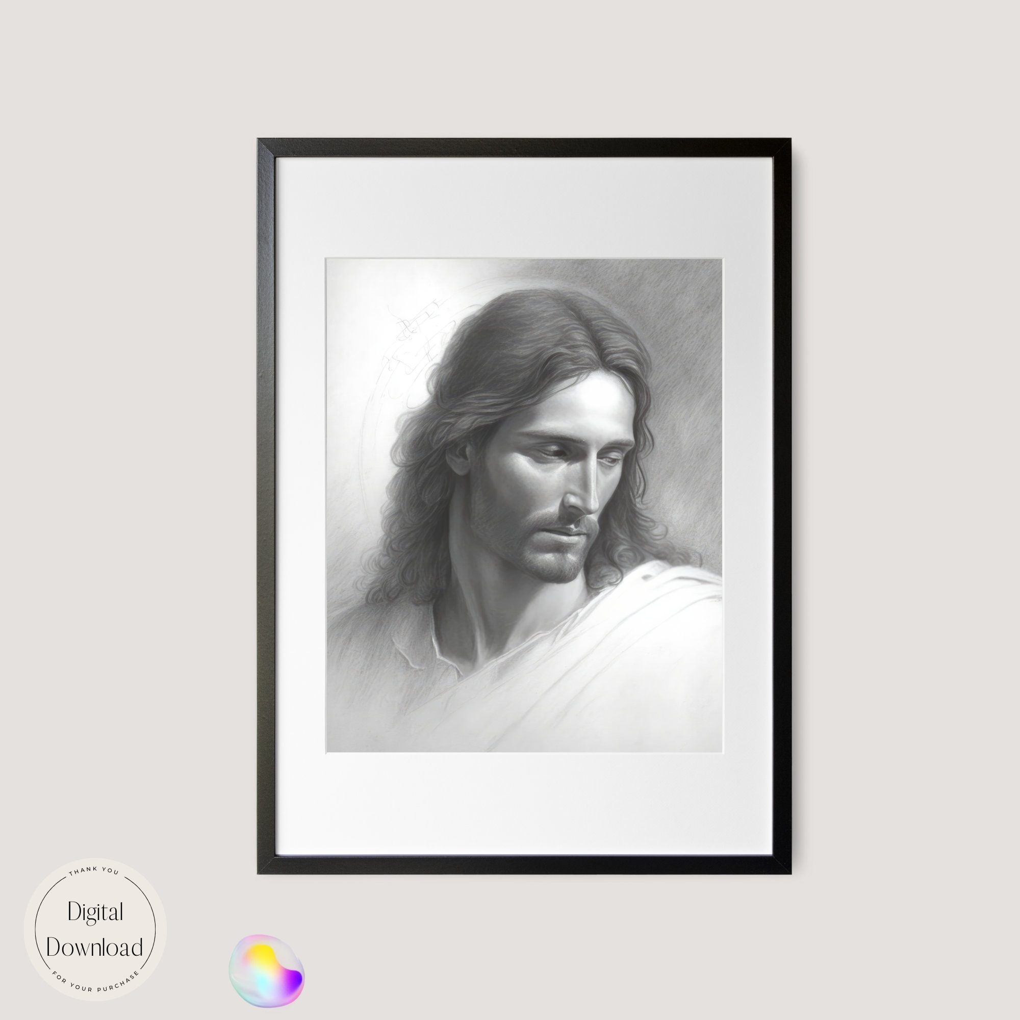 Jesus Christ Religious Printable Art 186 Instant Download Spiritual ...