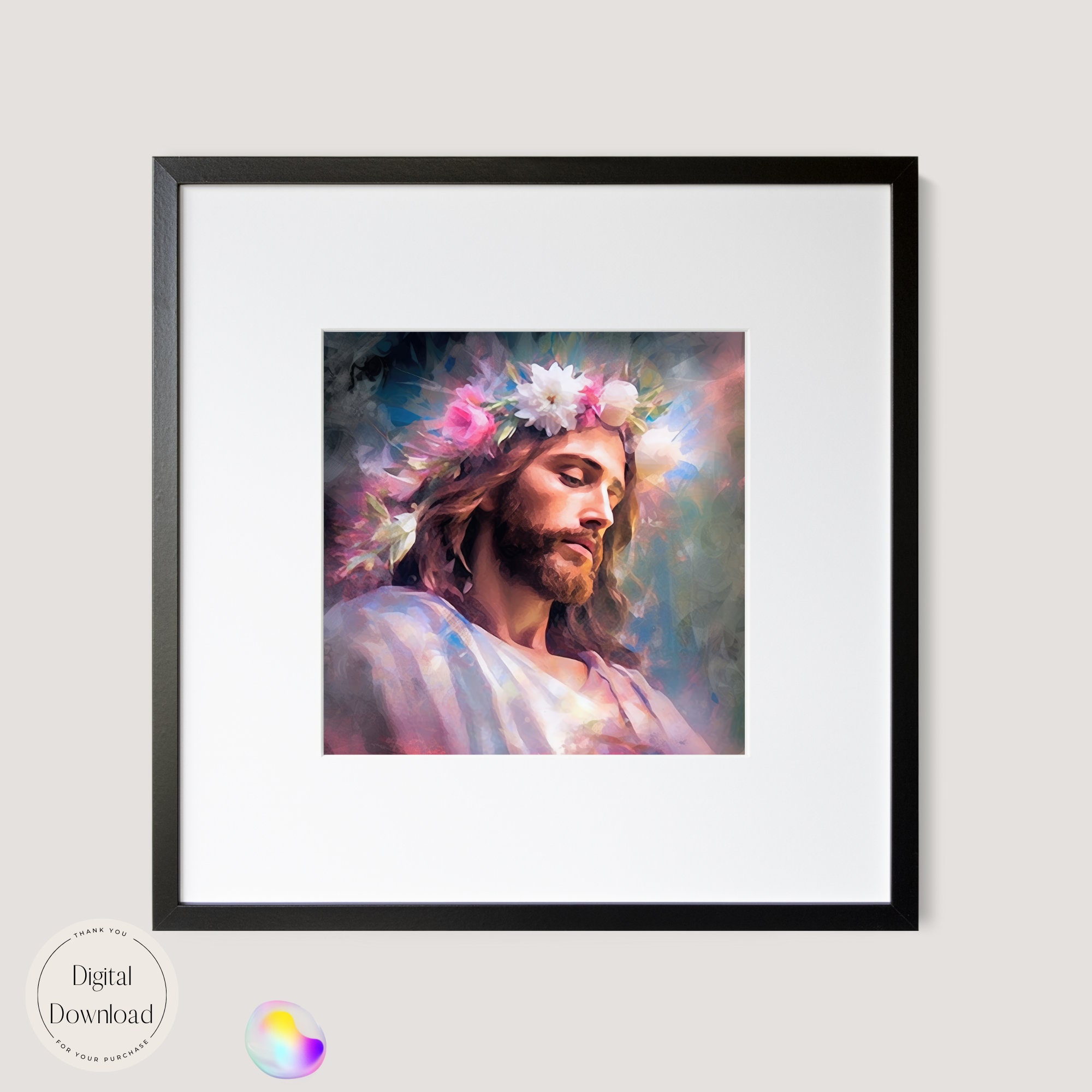 Jesus Christ Religious Printable Art 350 Instant Download Redeemer's ...