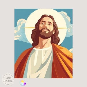 Jesus Christ Religious Printable Art 192 Instant Download Messiah's ...
