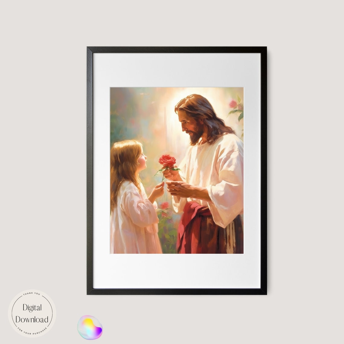 Jesus Christ & Children Religious Printable Art 348 | Instant Download ...