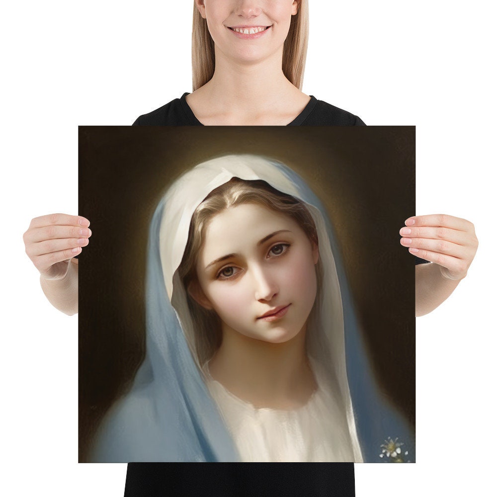 Our Lady of Fatima Portrait Religious Wall Art Catholic Decor Virgin ...