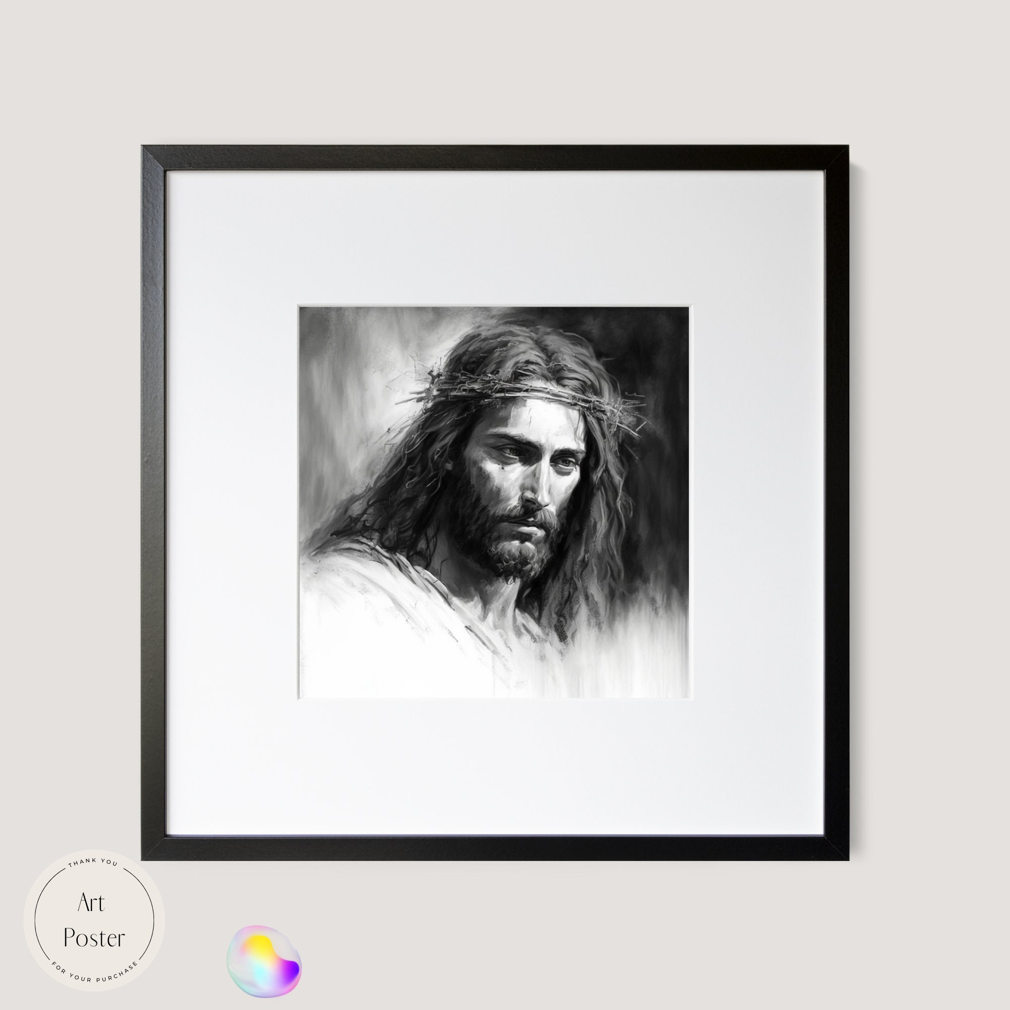 Jesus Christ Portrait, Art to Show Your Faith, Beautiful Addition to ...