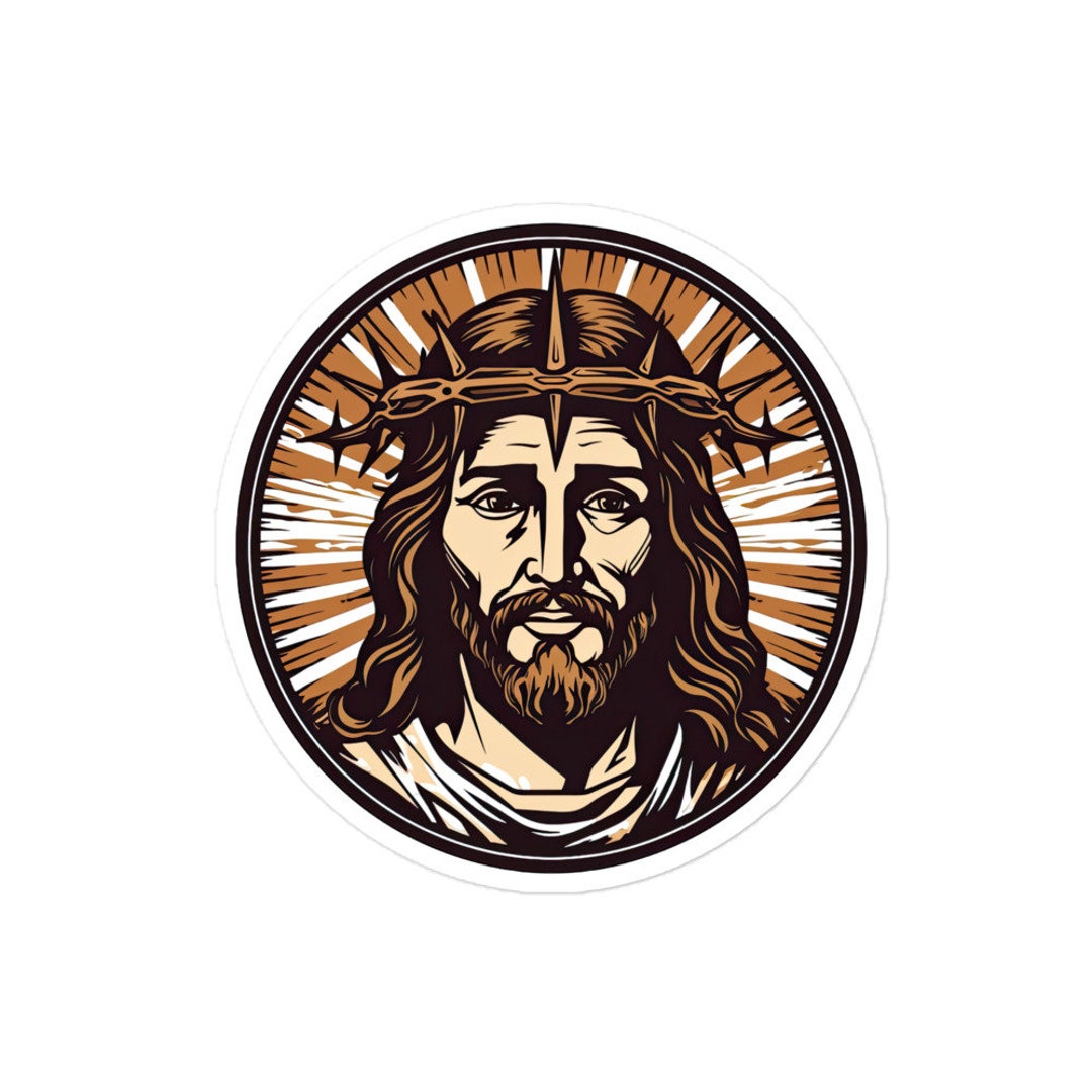 Faithful Jesus Christ Vinyl Sticker for Personal Belongings Cute Jesus ...