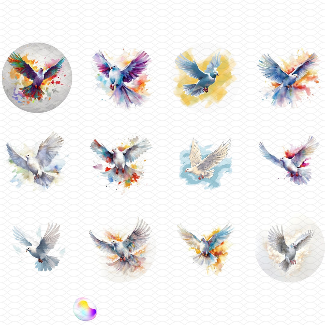 12x Peaceful Pentecost Vinyl Decal - Holy Spirit Sticker for Meditation ...