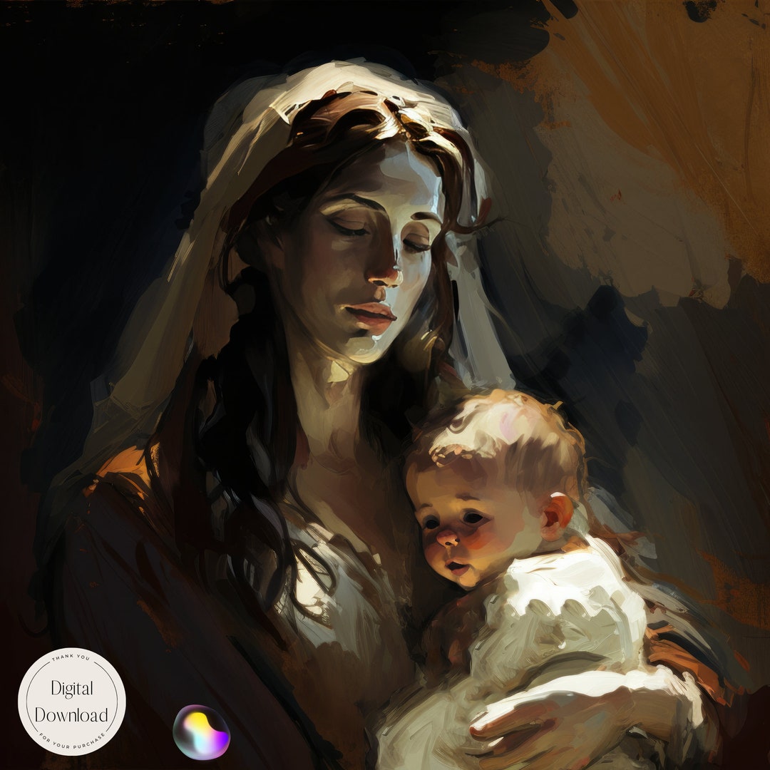 Blessed Mother Mary Poster Designs | Mother Mary Religious Printable ...