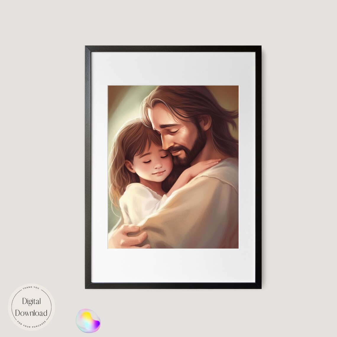 Jesus Christ and Children Religious Printable Art 291 Instant Download ...