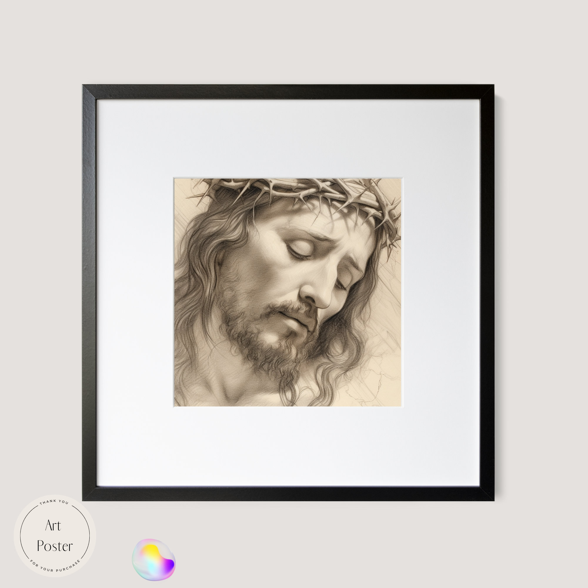 Jesus Christ Portrait, Art to Show Your Faith, Beautiful Addition to ...