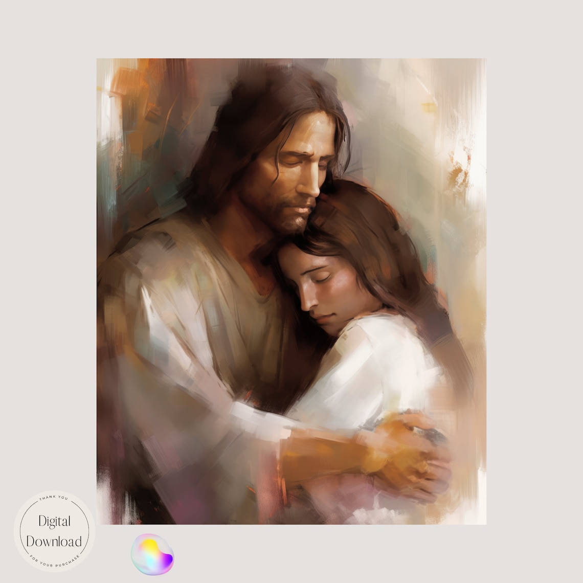 Jesus Christ and Children Religious Printable Art 42 Instant Download ...
