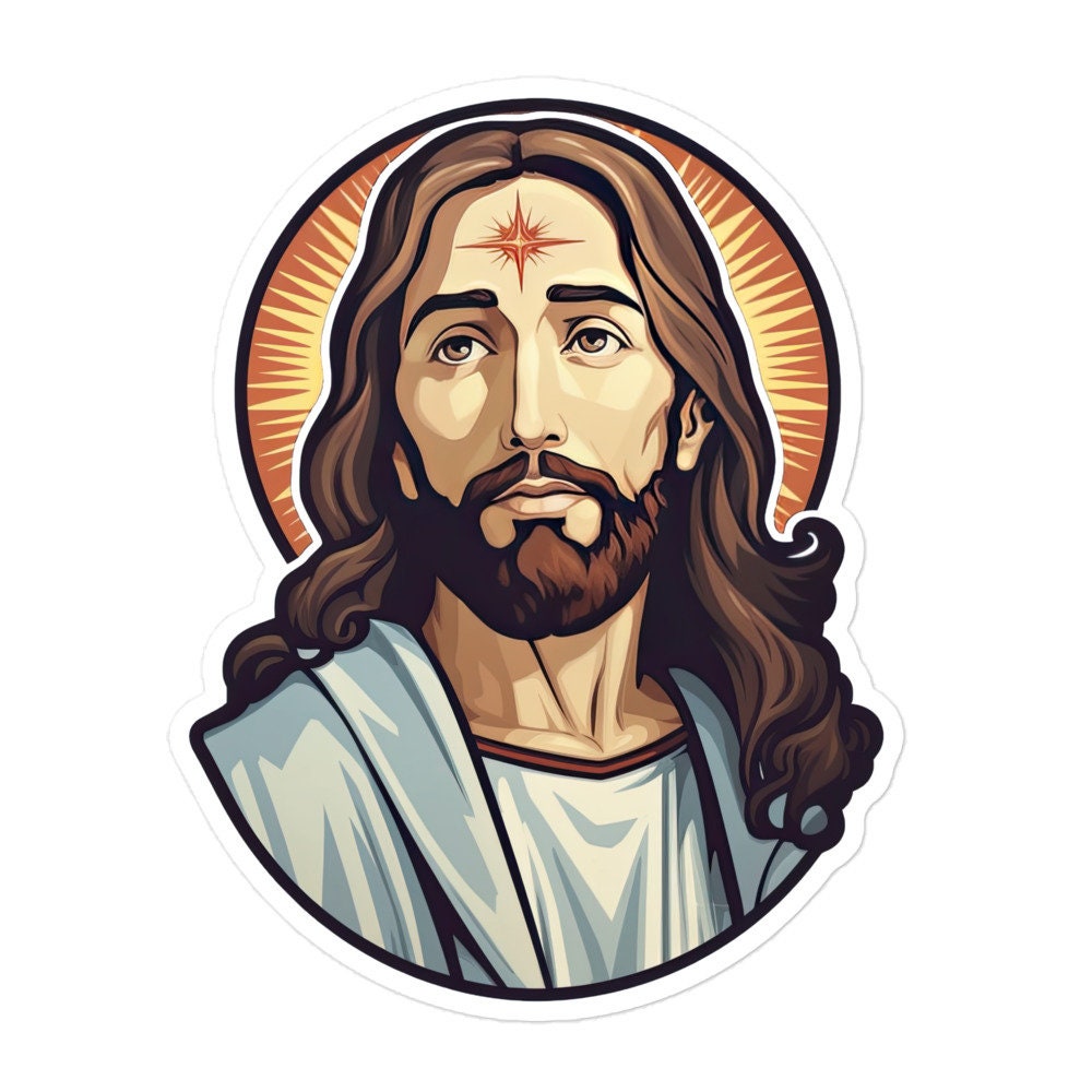 Divine Intercession of Jesus Christ Vinyl Sticker for Prayerful Moments ...