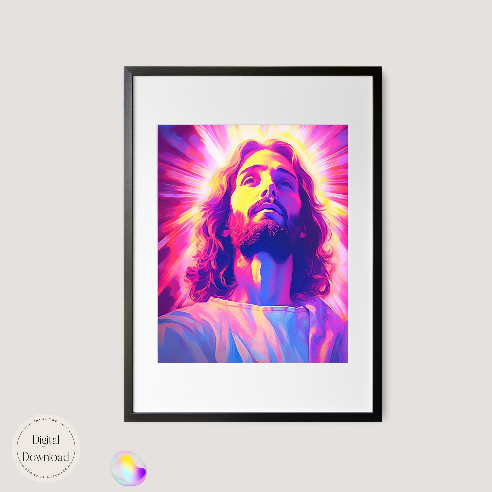 Jesus Christ Religious Printable Art 359 Instant Download Heavenly ...