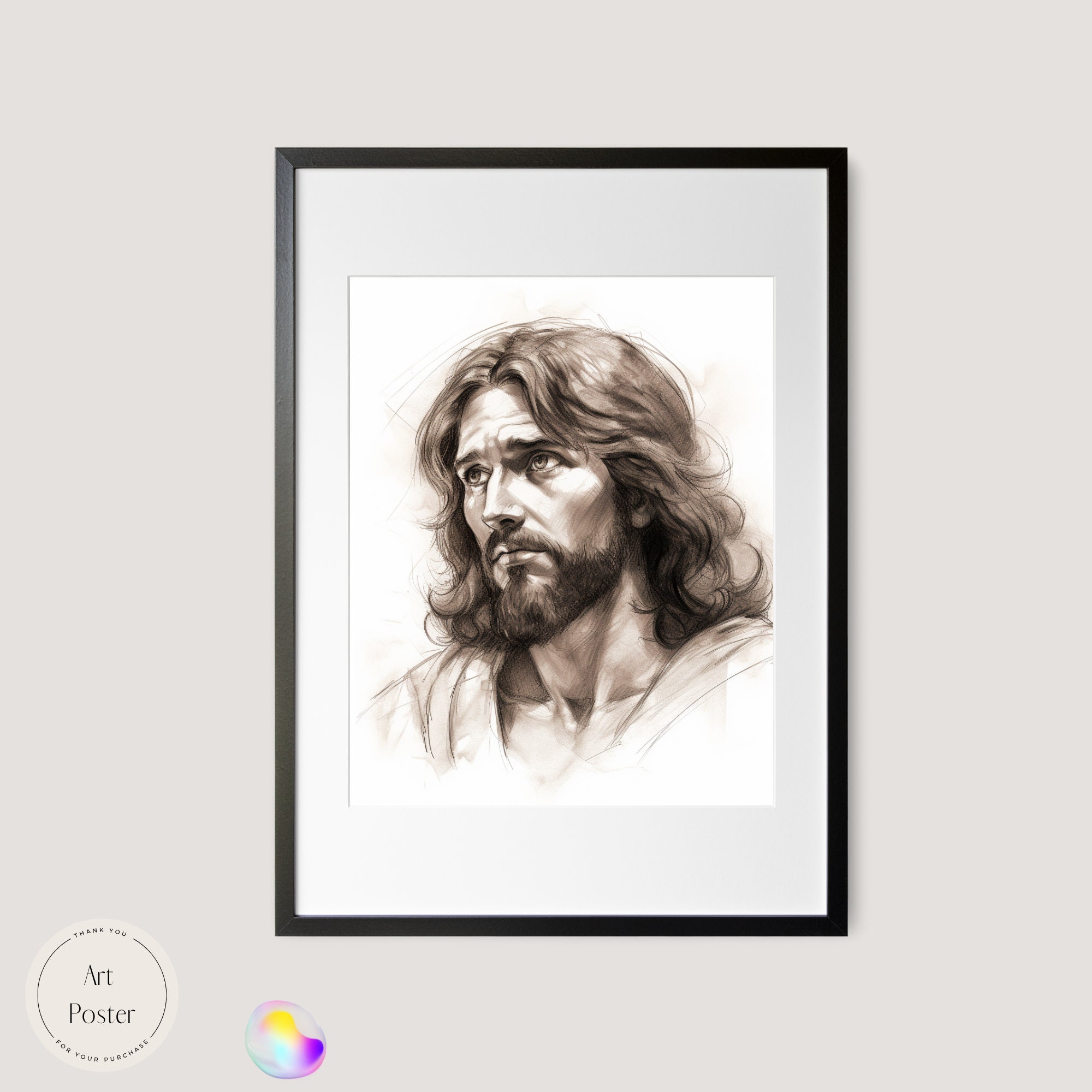 Jesus Christ Portrait, Art to Show Your Faith, Beautiful Addition to ...