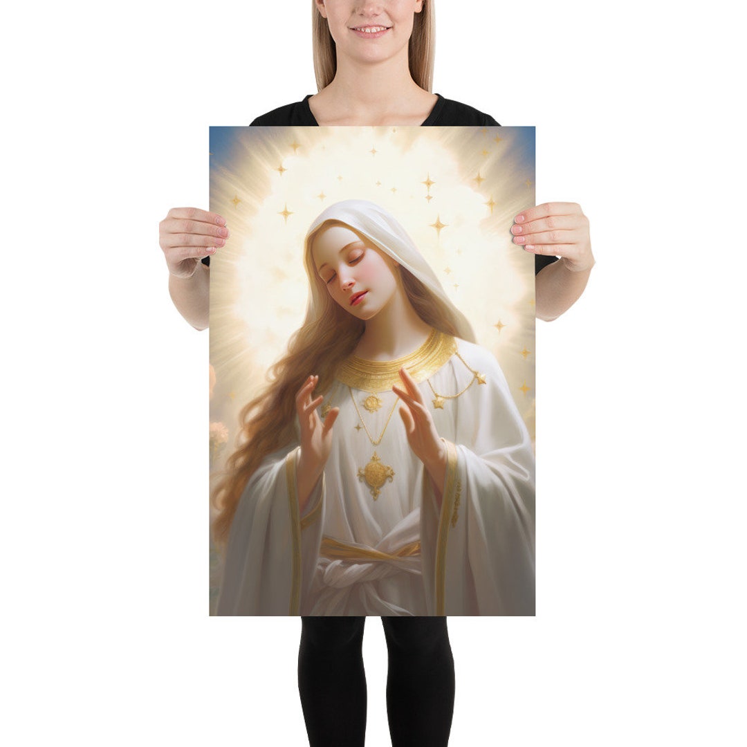 Póster de la Virgen María para graduados: abrace la fe y los logros con ...