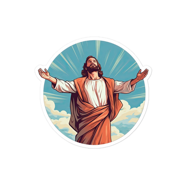 Anointed Jesus Christ Decal for Devotionals Cute Jesus Sticker Funny ...