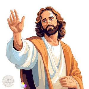 Jesus Christ Religious Printable Art 347 | Instant Download | Gospel ...