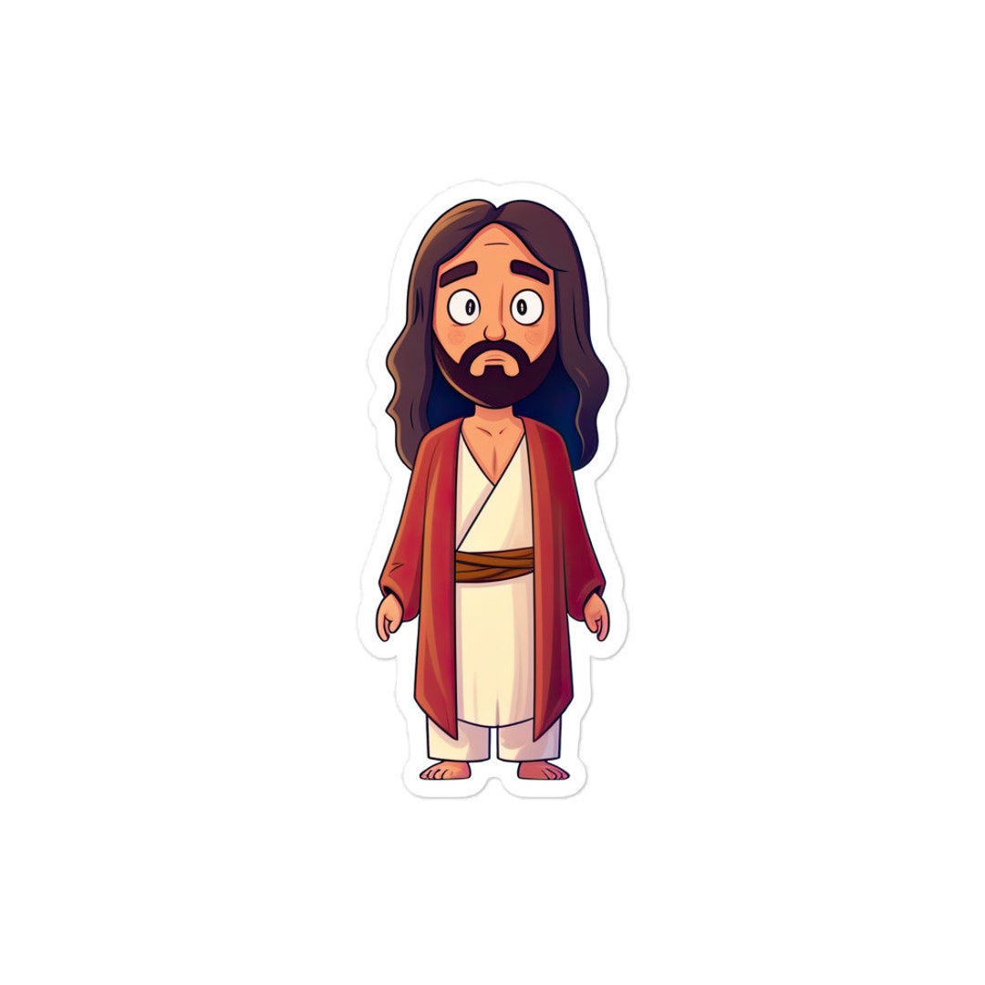 Holy Spirit-guided Jesus Christ Decal for Spiritual Reflection | Cute ...